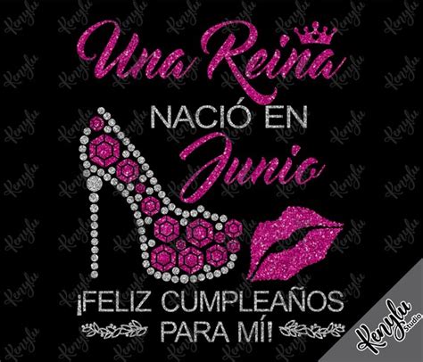 Una reina nació en Junio Svg Una Reina Nació en Svg Instant Etsy México