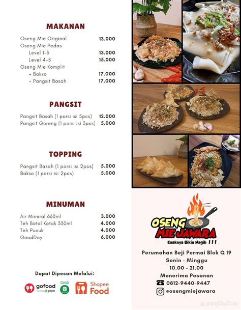 Selalu Diperbarui Menu Oseng Mie Jawara Beji Depok