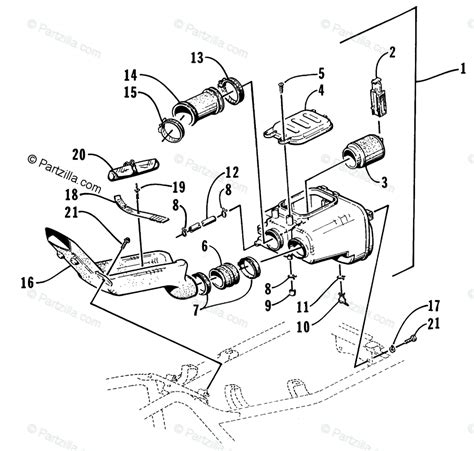 Arctic Cat Atv Oem Parts Diagram For Air Intake Assembly
