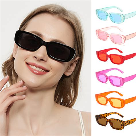 Clásico cuadrados de las mujeres gafas de sol señora Retro moda