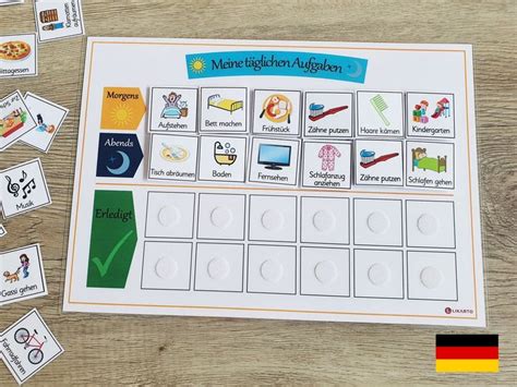 Tagesplan F R Kinder Personalisierbar T Gliche Aufgaben Routineplaner