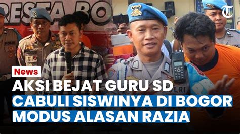AKSI BEJAT Guru SD Nekat Cabuli 4 Siswi Di Bogor Modus Diperiksa