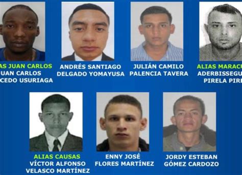 Este es el cartel de los más buscados en Bogotá todos son señalados de