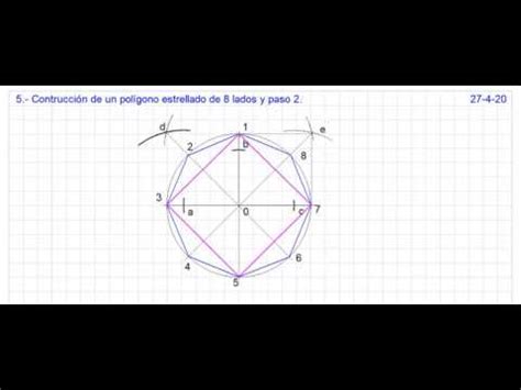 5 Construir un polígono estrellado de 8 puntas y paso 2 YouTube