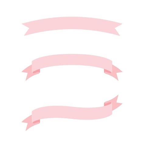 Conjunto de lindas etiquetas de cinta rosa pastel ilustración de vector