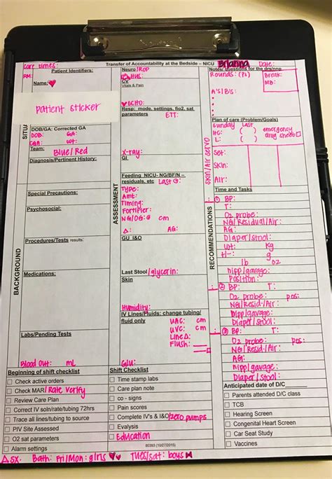 Icu Report Sheet Template