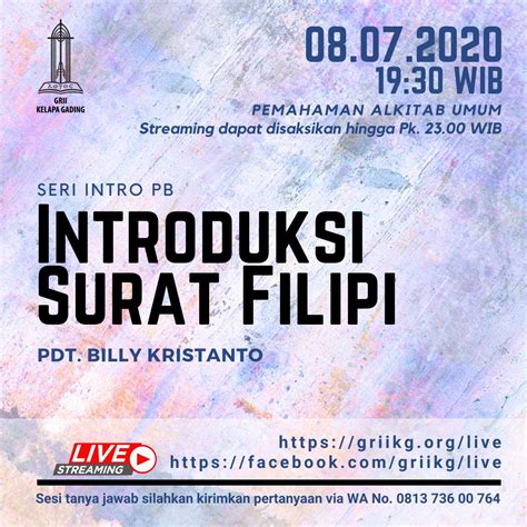 PA UMUM Introduksi Surat Filipi Gereja Reformed Injili Indonesia