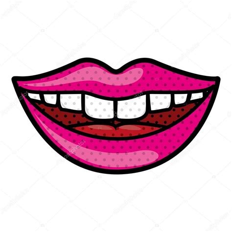 Boca icono de dibujos animados vector gráfico vectorial grgroupstock