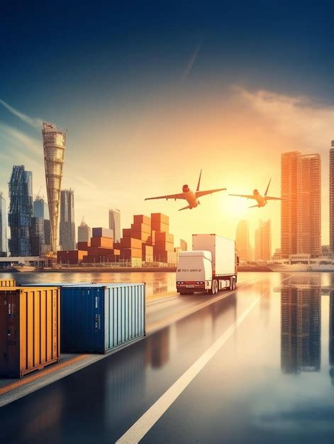 Premium Photo Global Business Logistics Import Export And Container