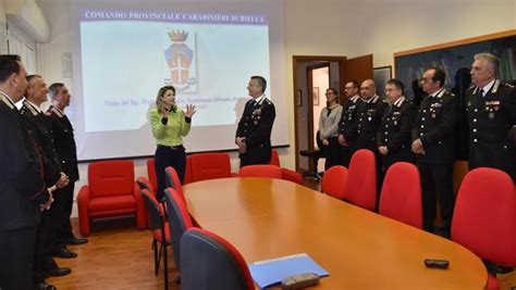 Il Prefetto Di Biella Silvana DAgostino In Visita Al Comando