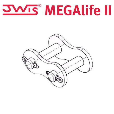 Steckglied mit Splint für JWIS Rollenkette Megalife 2 20B 1 M 2012 ML