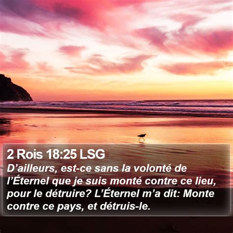 2 Rois 18 25 LSG Dailleurs est ce sans la volonté de