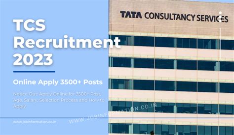 Tcs Recruitment Notice Out Apply Online For Post Age