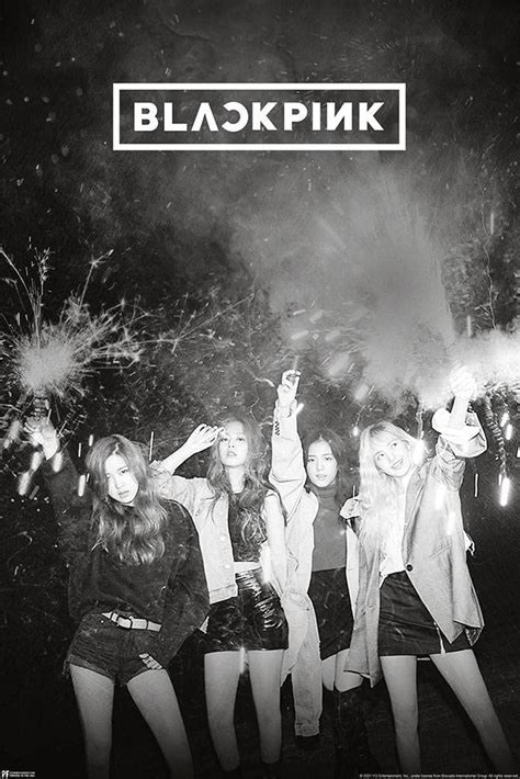 Buy Blackpink Fireworks Blackpink Merchandise Group Photo Rose Lisa