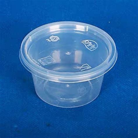 Ec 4oz 8oz PP Round Container With Lid 100pcs Bakery Disposable
