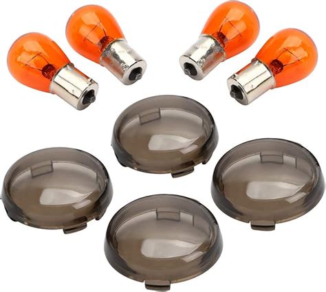 CICMOD 4 Pieces Motorrad Blinker Licht Bernstein Birnes Rauch Objektiv