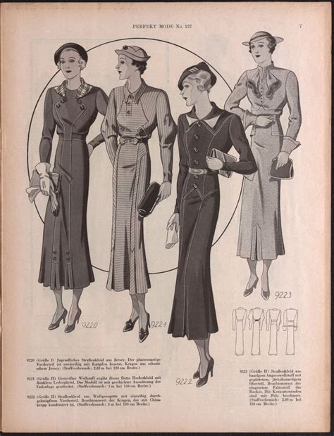 1934 127 Wiener Perfekt Mode Ретро Винтаж Модные стили