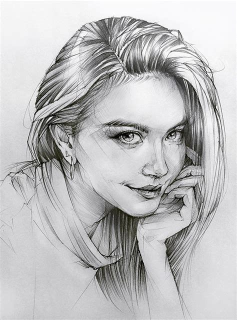 Pencil Drawings Of Woman