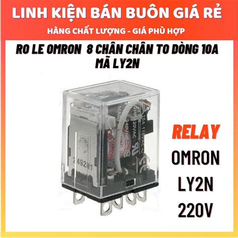 Relay trung gian LY2N 10A 12 220V 8 chân relay 10A 8 chân rơ le