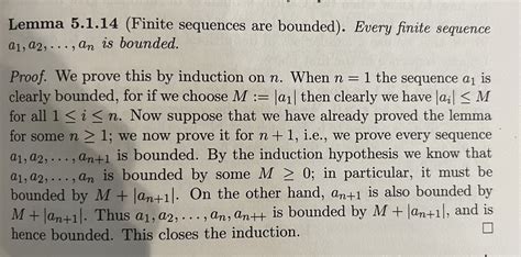 solved lemma 5 1 15 cauchy sequences are bounded every