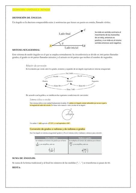 DEFINICIÓN DE ÁNGULO geometría Yulisa Lizbeth Mamani uDocz