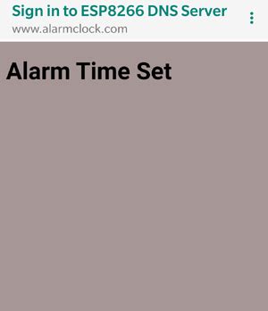 IoT Alarm Clock Using NodeMCU Based Captive Portal