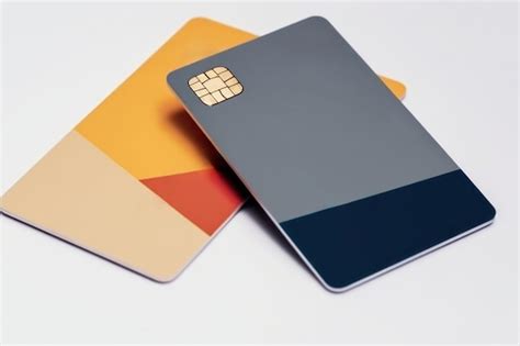 Fundamentos de pagamento modernos cartões de crédito azuis e amarelos