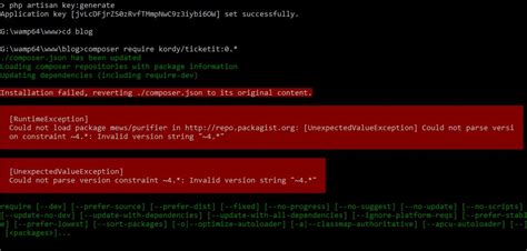 Error When Install Package Issue 567 Thekordy Ticketit GitHub