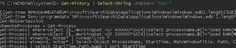 using previous command history in powershell console windows os hub
