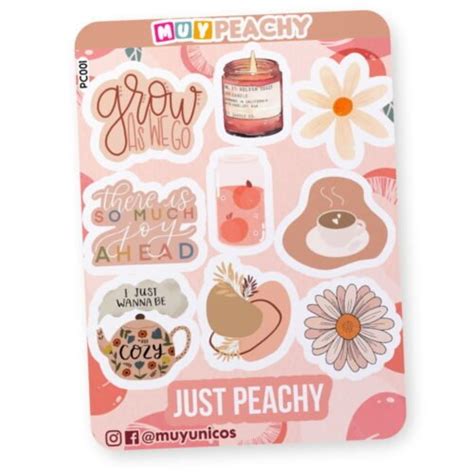 Peachy Planchas de Stickers Diseños Muy Únicos