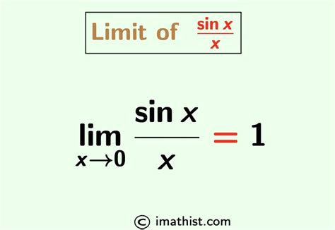 Limit X Sinx X Formula Proof Lim X Sinx X Proof Imath