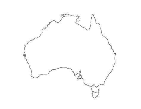 Australia Map Sketch At PaintingValley Explore Collection Of