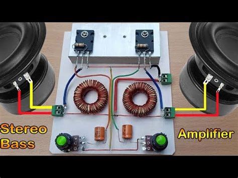 Simple Homemade Powerful Stereo Heavy Bass Amplifier How To Make