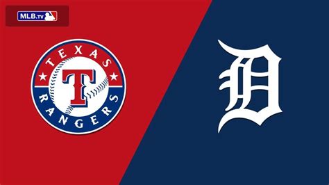 Mlb Baseball Tigers Vs Rangers Live Scoreboard Youtube