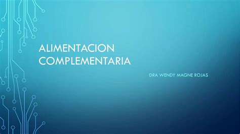 aimentacion complementaria José Fabricio Montaño Céspedes uDocz