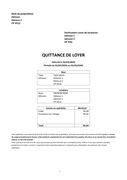 Quittance De Loyer T L Chargement Gratuit Documents Pdf Word Et Excel