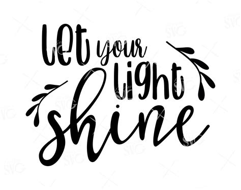Let Your Light Shine SVG Religious Svg Jesus Svg File Bible Etsy