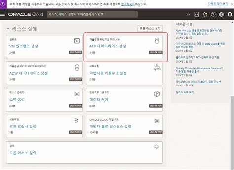 [oracle cloud] 오라클 클라우드 오라클 db 생성 및 접속 atp 데이터베이스