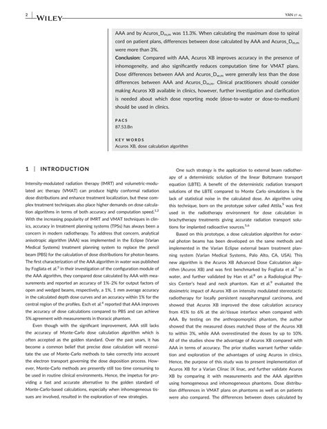 solution clinical implementation and evaluation of the acuros dose calculation algorithm