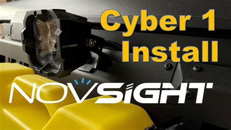 Novsight 3 LED Flood Light Pod Install And Test Run YouTube