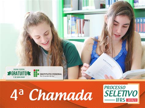 Disponível 4ª chamada do Processo Seletivo 2018 2 Campus Erechim