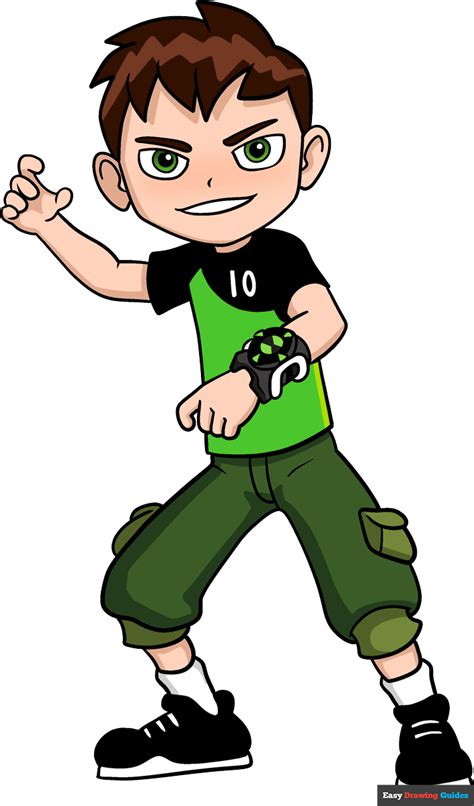 How To Draw Ben 10 Really Easy Drawing Tutorial