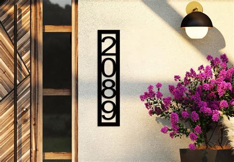 Números de casa modernos Número de casa Número de casa vertical Señal