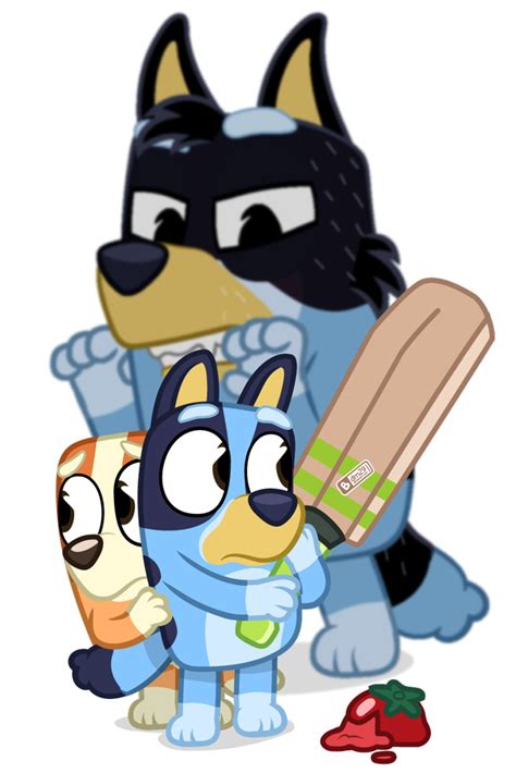 256683 Safe Artist Dm29 Bandit Heeler Bluey Bingo Heeler Bluey