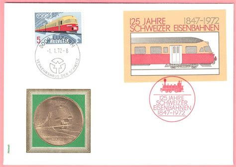 125 Jahre Schweizer Eisenbahnen 1972 Vignette D Kaufen Auf Ricardo
