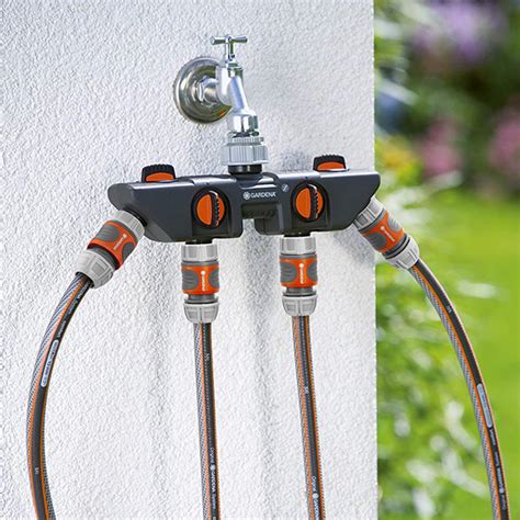 Raccord sélecteur arrosage 4 sorties robinet 20 27 26 34 Gardena