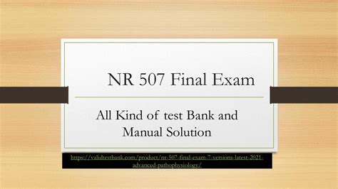 NR 507 Test Bank Final Exam Pdf DocDroid