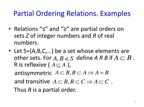 ppt equivalence relations partial ordering relations powerpoint presentation id 307532