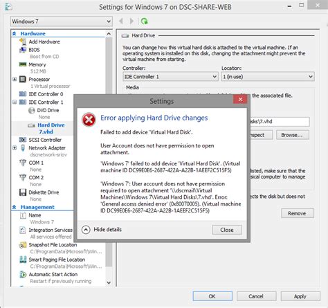 storing hyper v vhds on another server virtualization spiceworks community