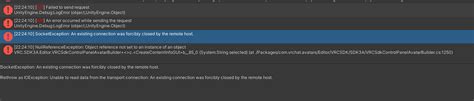 Socketexception An Existing Connection Was Forcibly Closed By The